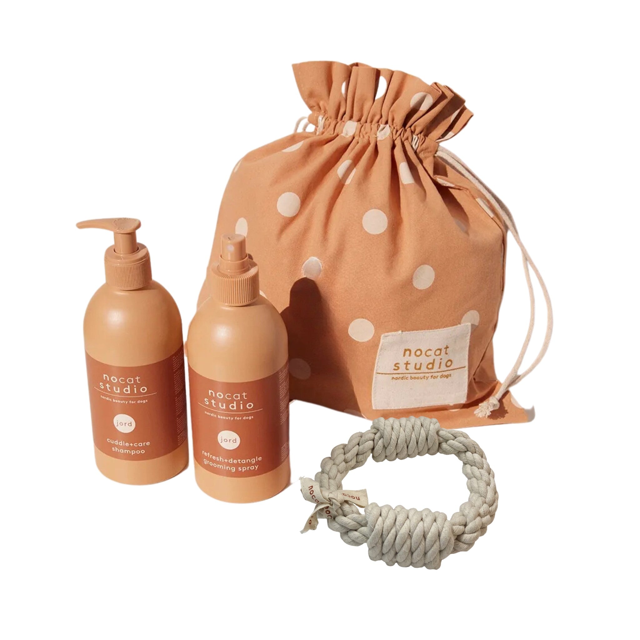 nocat studio Shampoo ja hoitosuihke lahjapakkaus - JORD - Muotitassu